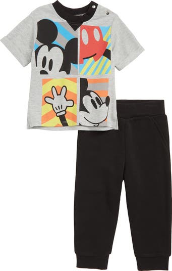 Little Brother by Pippa & Julie Mickey Mouse T-Shirt & Sweatpants Set ...