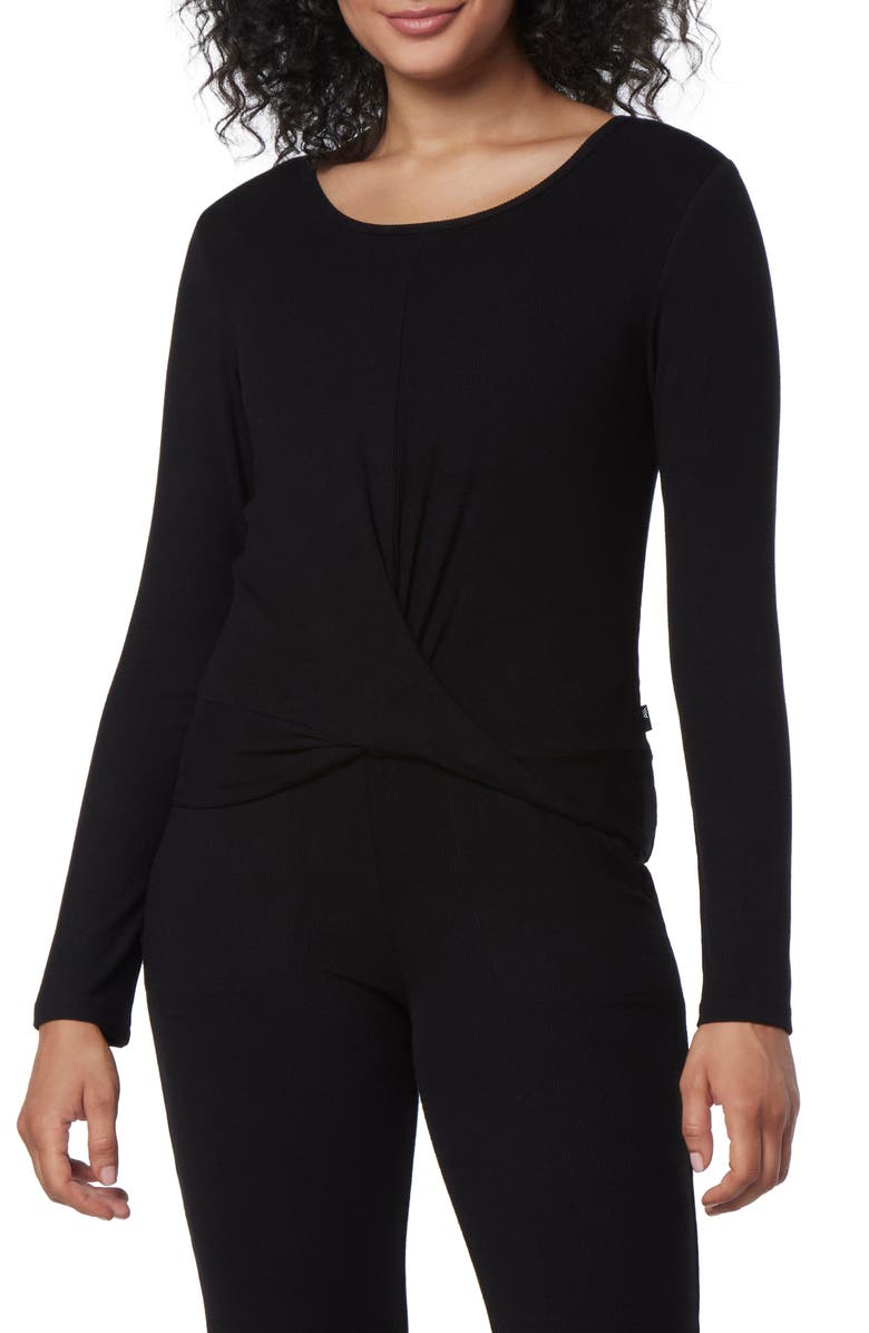 Andrew Marc Sport Twisted Front Long Sleeve T-Shirt | Nordstromrack