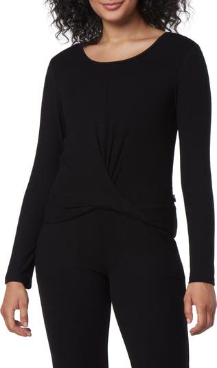 Andrew Marc Sport Twisted Front Long Sleeve T-Shirt | Nordstromrack