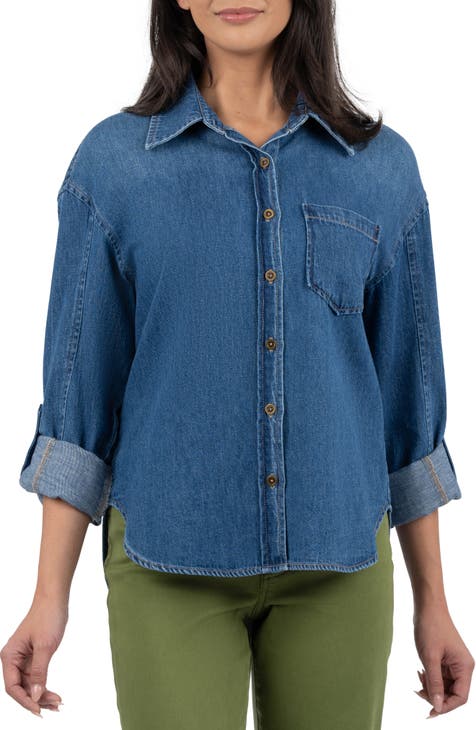 Women's Denim Button Up Tops | Nordstrom