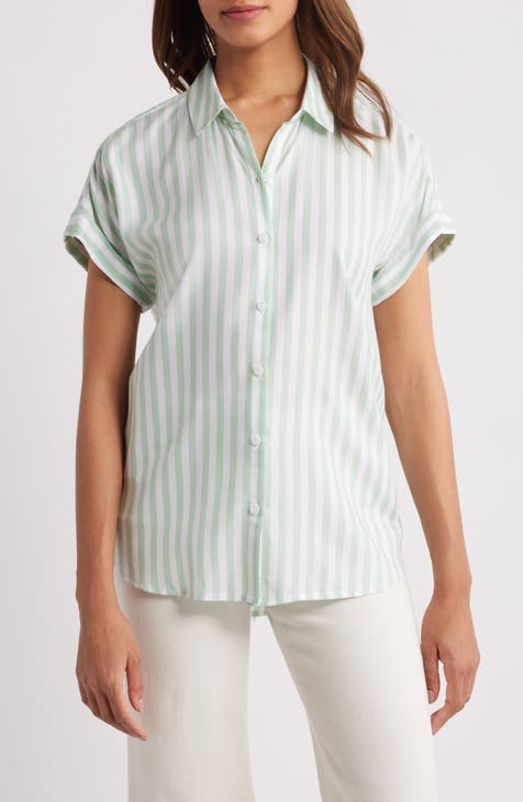 Women's Green Button Up Tops | Nordstrom