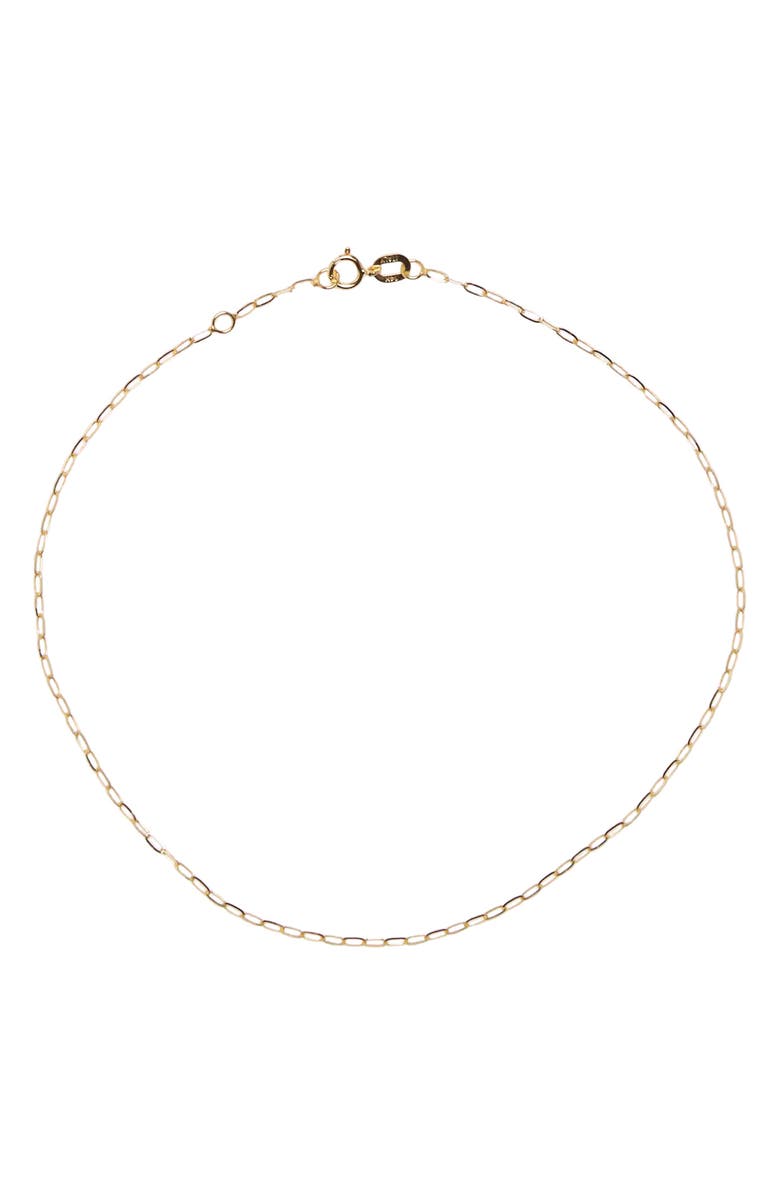 Bony Levy 14K Yellow Gold Oval Link Anklet | Nordstromrack