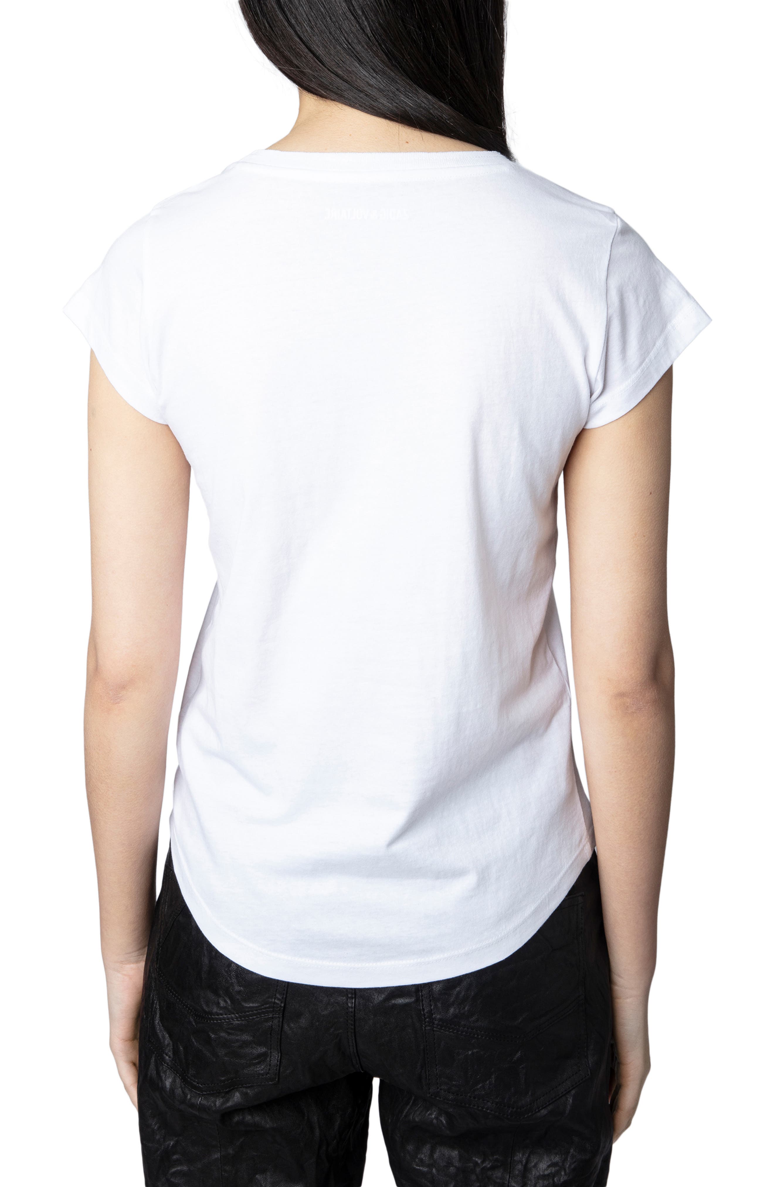 Zadig & Voltaire Saint Valentine Scribbled Heart Graphic Tee (Women ...