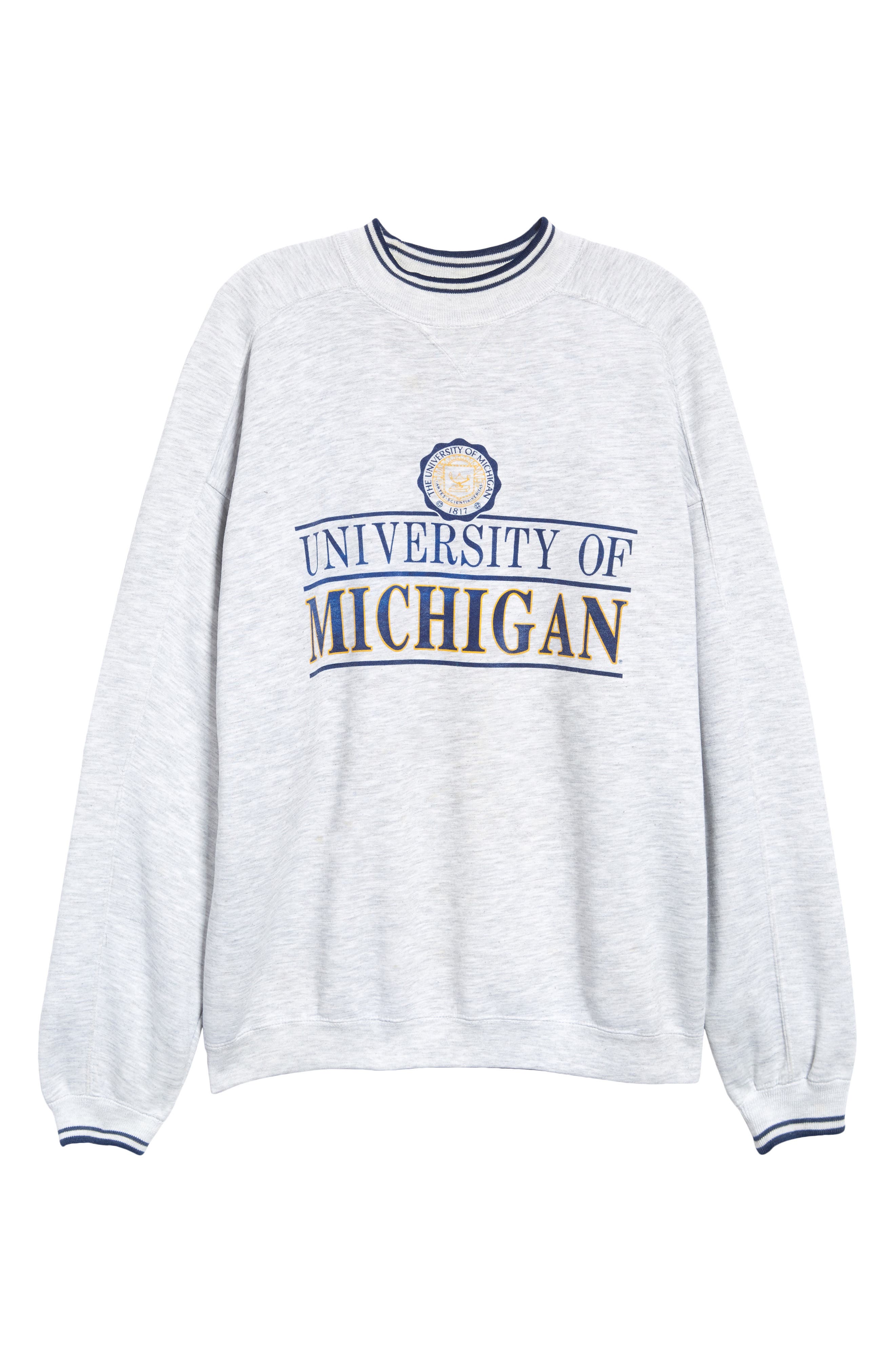 Goodfair Unisex Vintage '90s Michigan Ringer Sweatshirt | Nordstrom