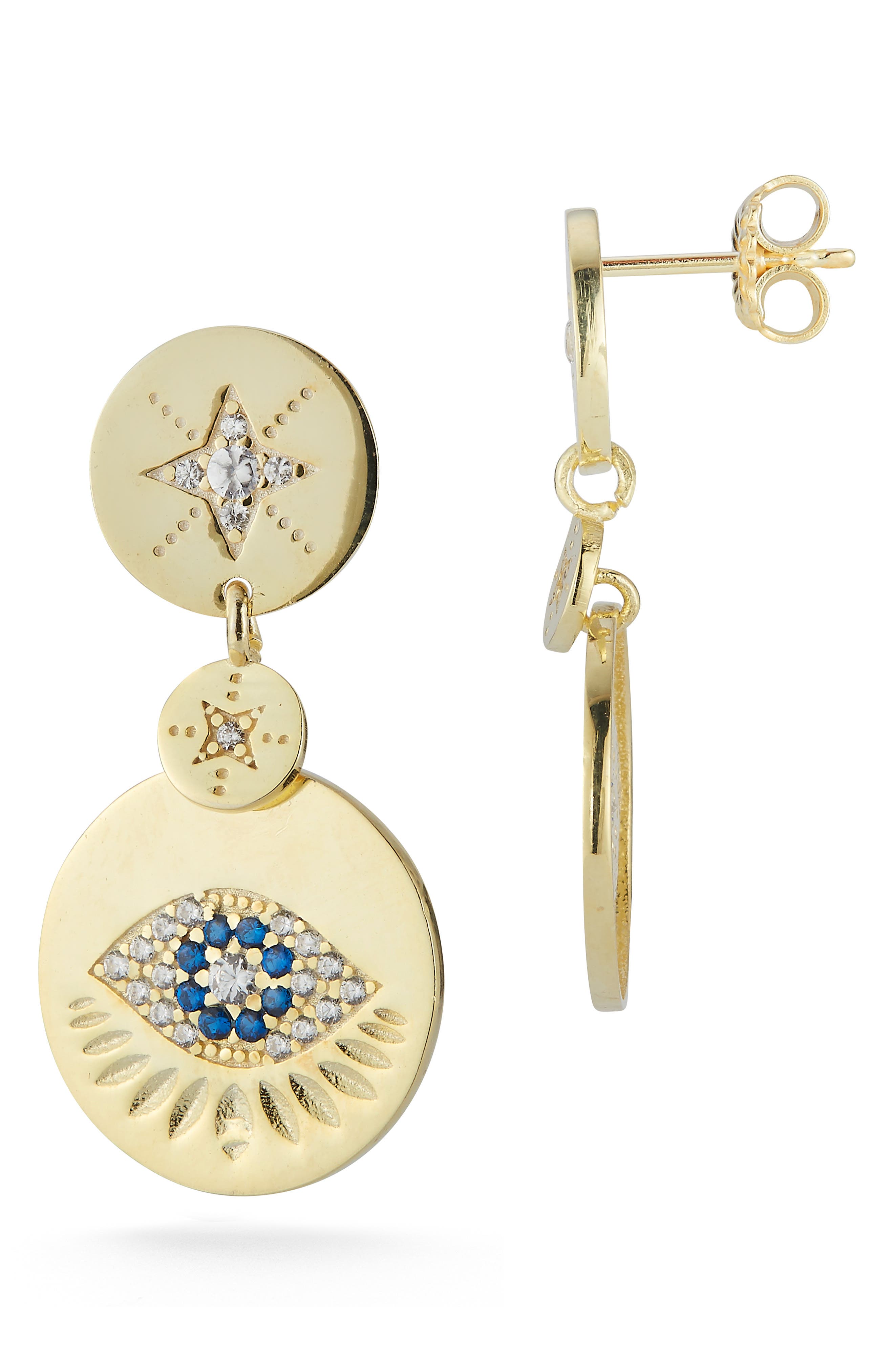 SPHERA MILANO Evil Eye Drop Earrings | Nordstromrack