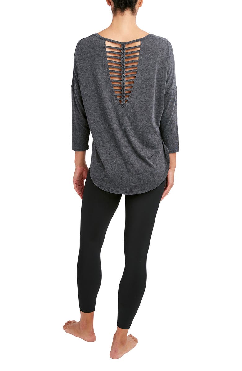 SAGE COLLECTIVE Braided Back Jersey Top | Nordstromrack
