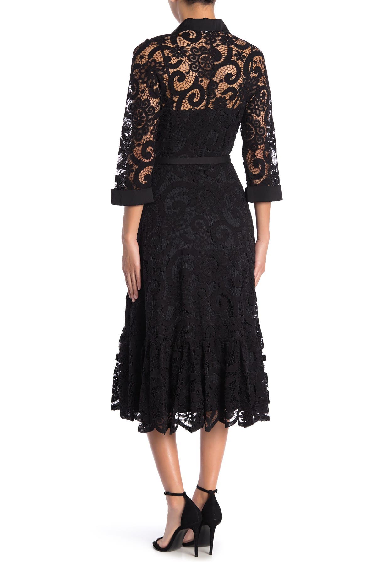 Nanette Lepore Lace Midi Shirt Dress | Nordstromrack