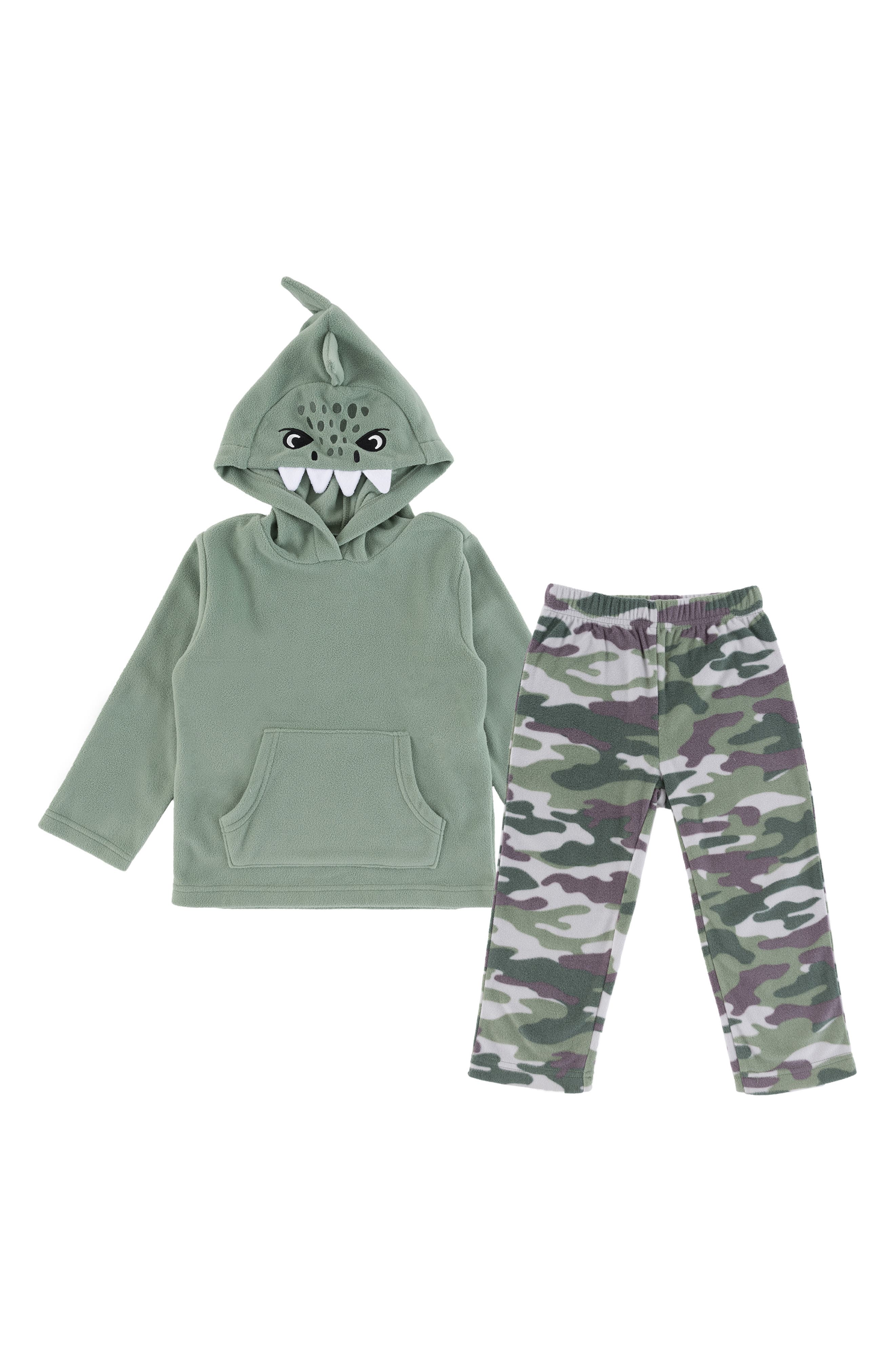 Petit Lem Kids' 2-Piece Fleece Hoodie Pajama Set | Nordstromrack