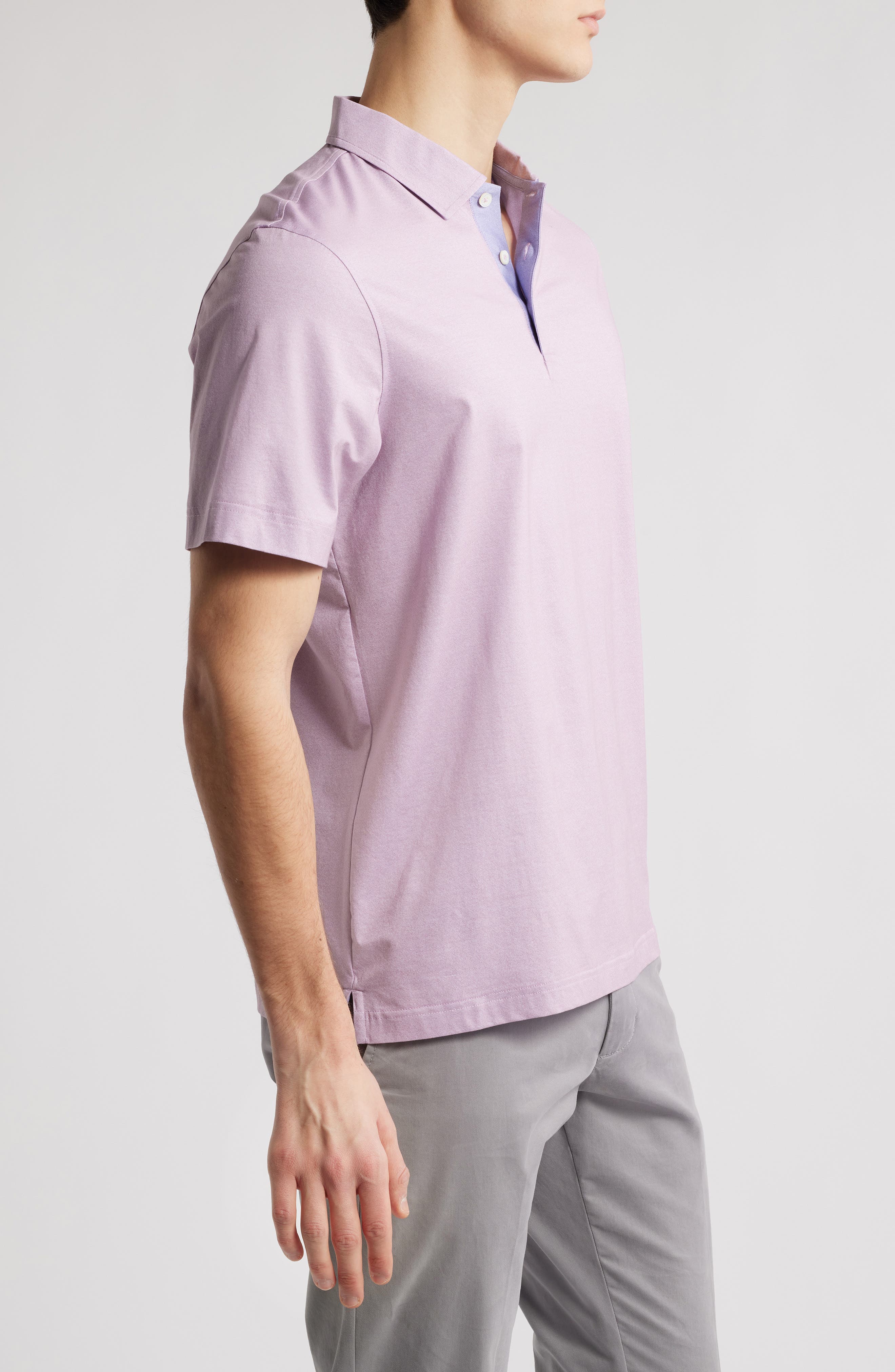 Bugatchi Vincent OoohCotton® Double Knit Solid Polo | Nordstromrack
