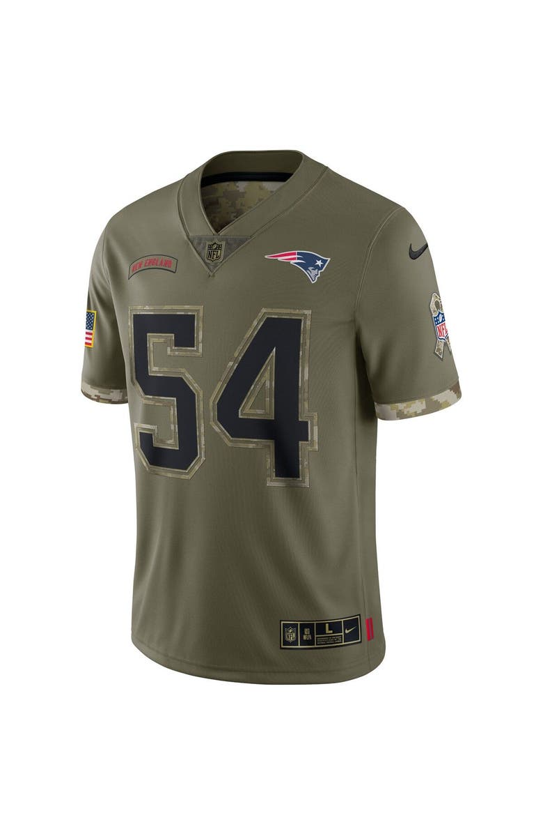 Nike Men's Nike Tedy Bruschi Olive New England Patriots 2022 Salute To ...