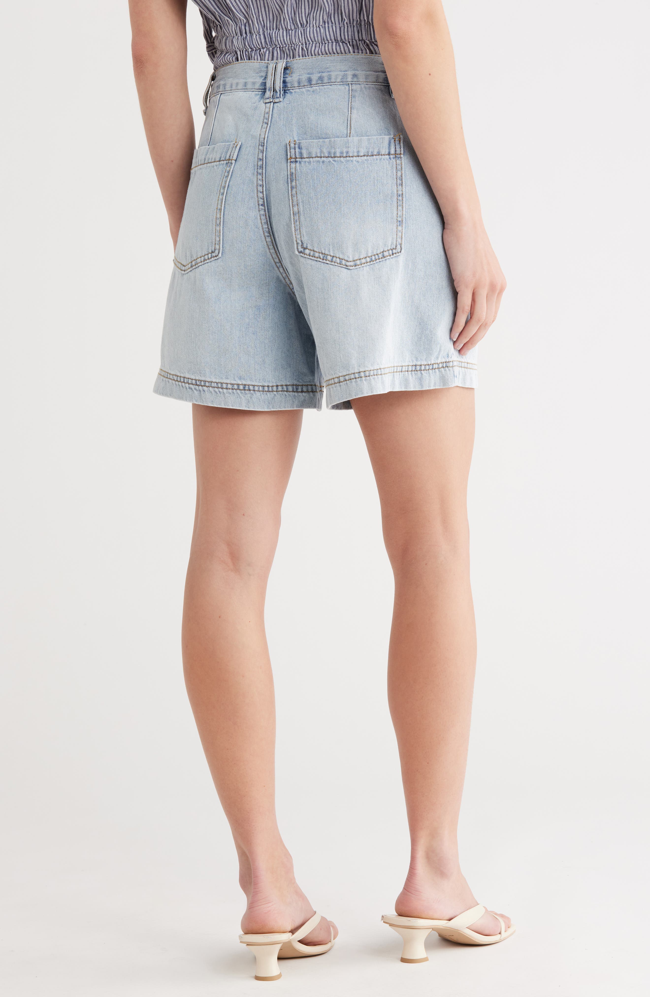 Habitual Braid Embroidery Denim Shorts | Nordstromrack