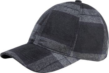 Good Man Brand Plaid Flat Brim Wool Blend Baseball Cap | Nordstrom