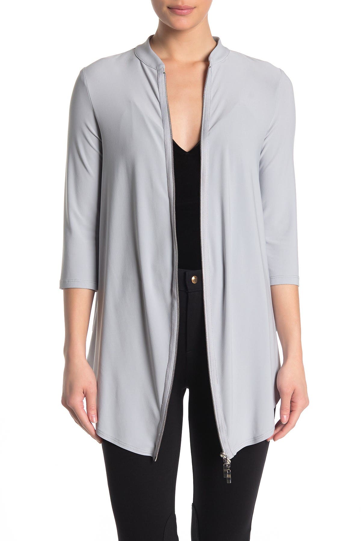 Joseph Ribkoff Zippered Mandarin Collar Top | Nordstromrack
