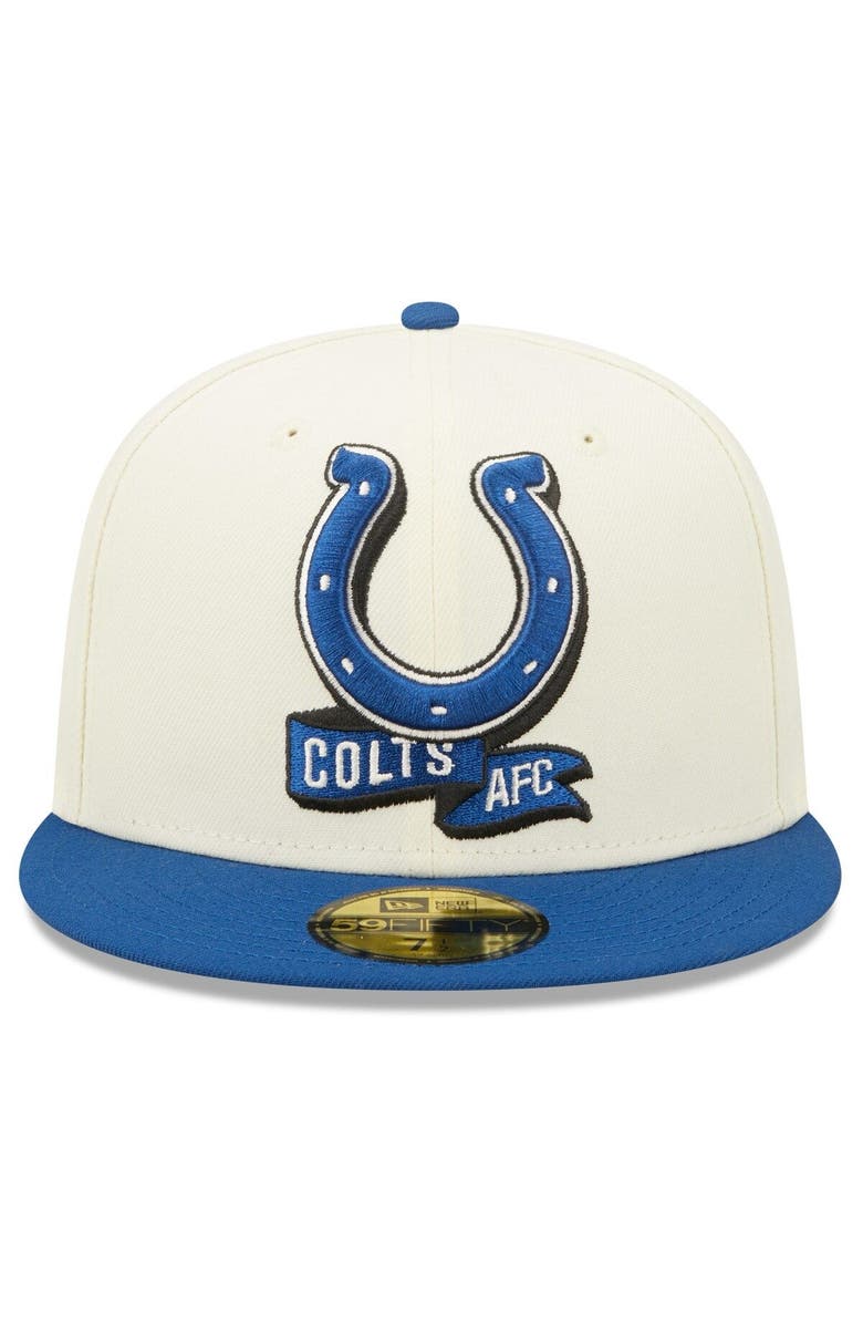 New Era Men's New Era Cream/Royal Indianapolis Colts 2022 Sideline ...