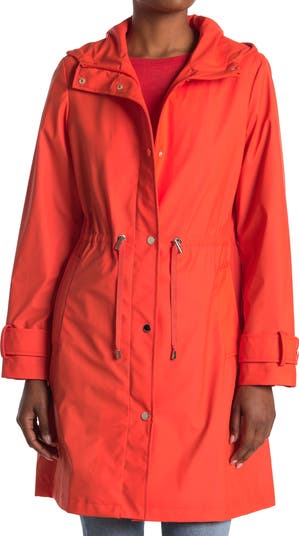 Kate Spade New York Hooded Matte Raincoat | Nordstromrack
