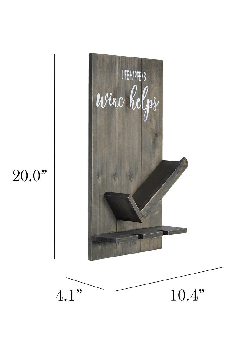 Lucca 'Life Happens' Wall Mounted Wine Rack | Nordstromrack