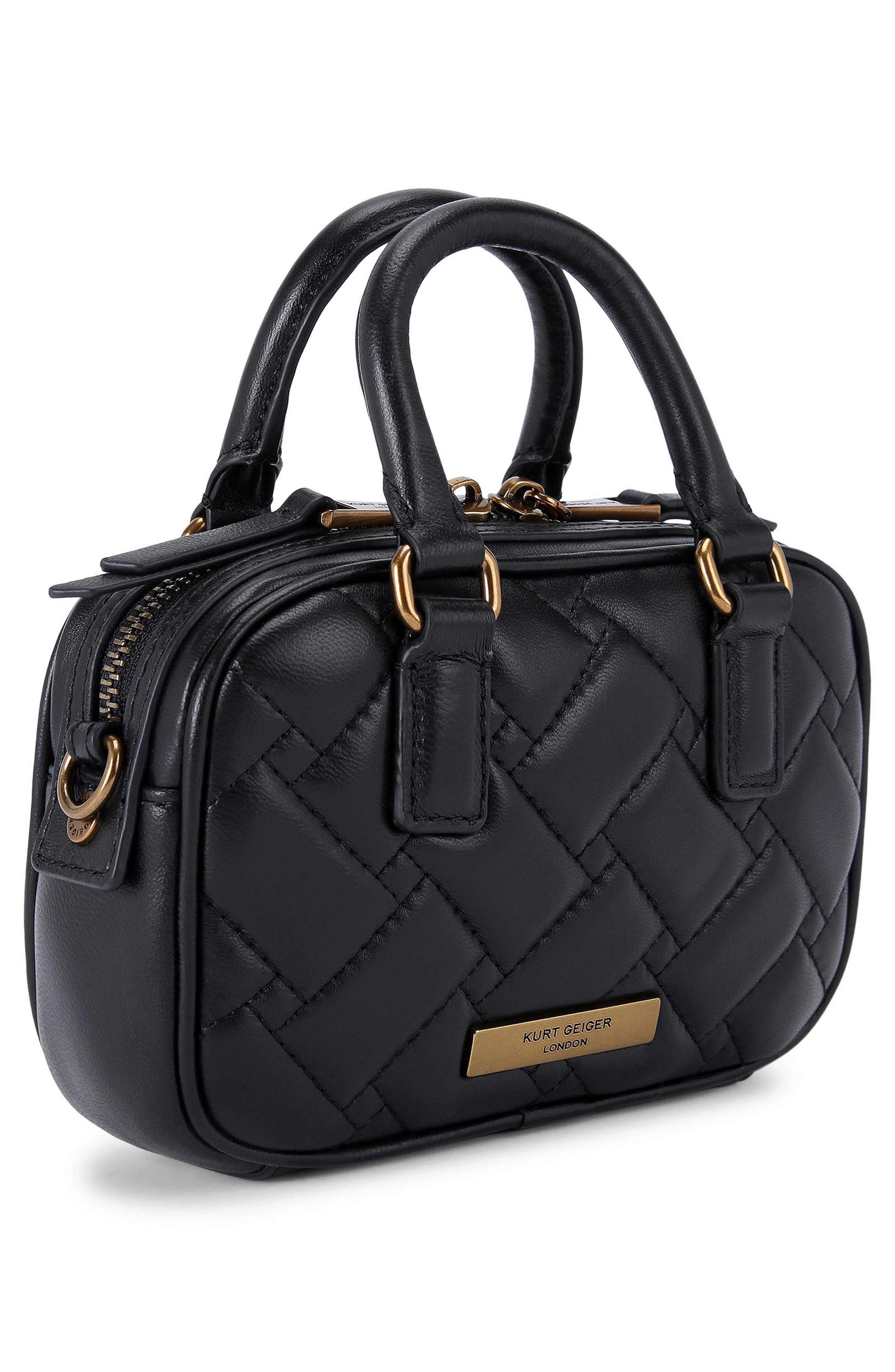Kurt Geiger London Extra Small Kensington Quilted Leather Duffle Bag ...