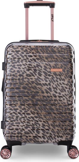 IFLY Clear 20" Animal Print Expandable Wheeled Carry-On Bag | Nordstrom