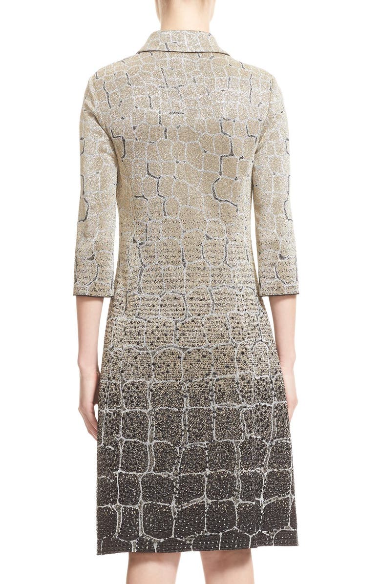 St. John Collection Embellished Dégradé Croc Knit Topper | Nordstrom