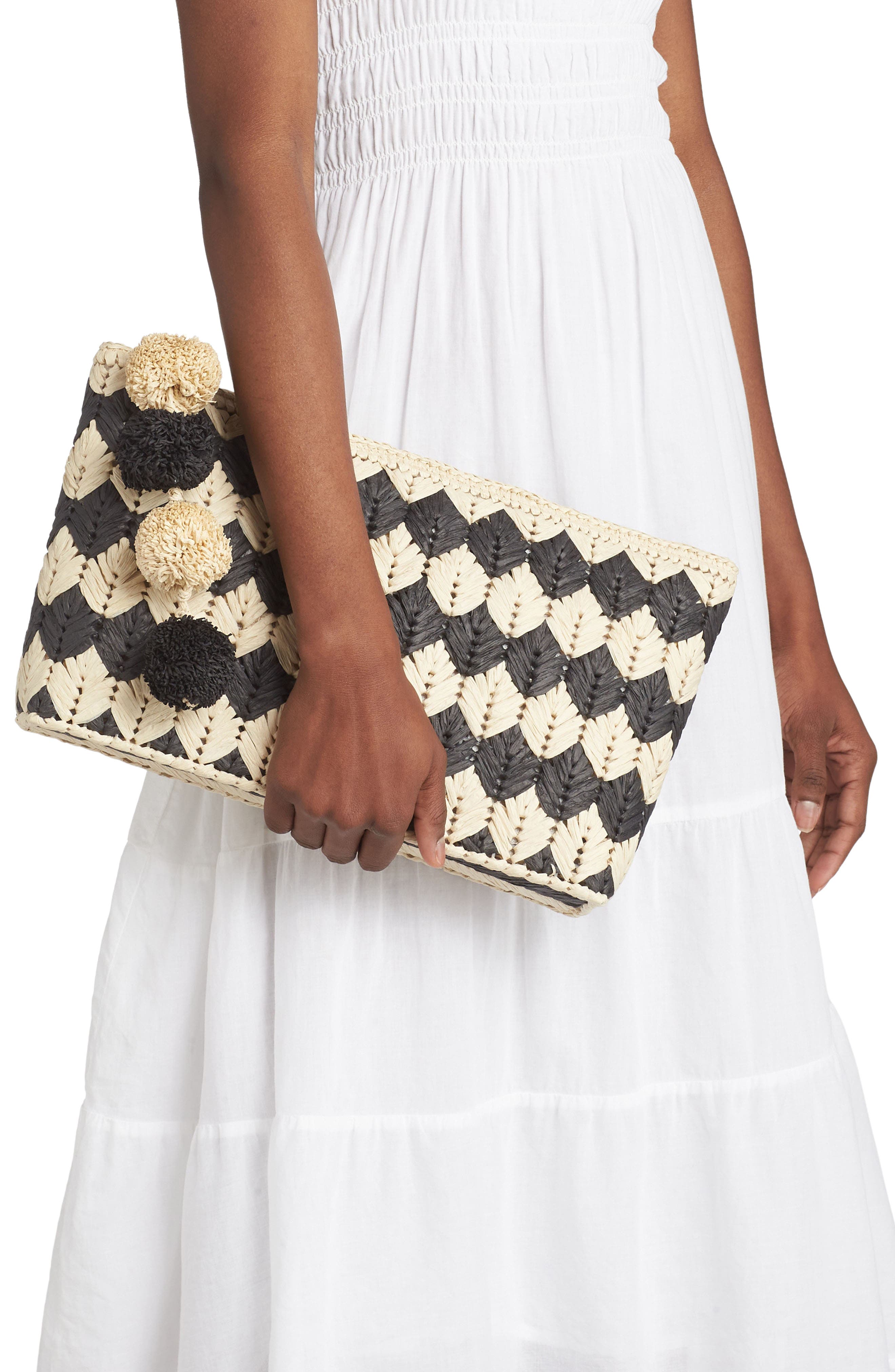 BTB Los Angeles Bria Straw Clutch | Nordstromrack