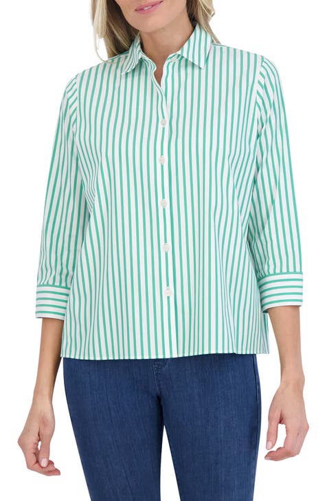 Women's Green Striped Tops | Nordstrom