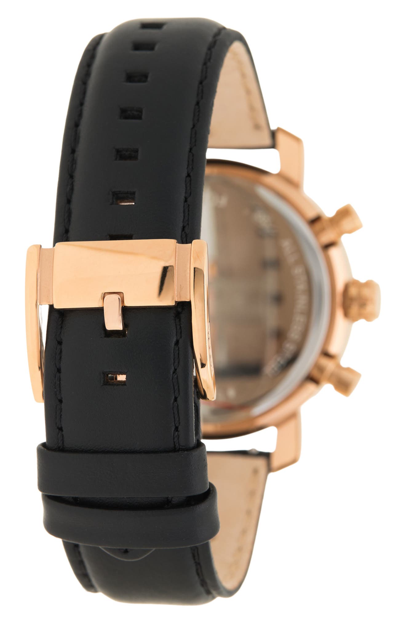 Fossil Men's Rhett Chronograph Black Leather Watch, 42mm | Nordstromrack