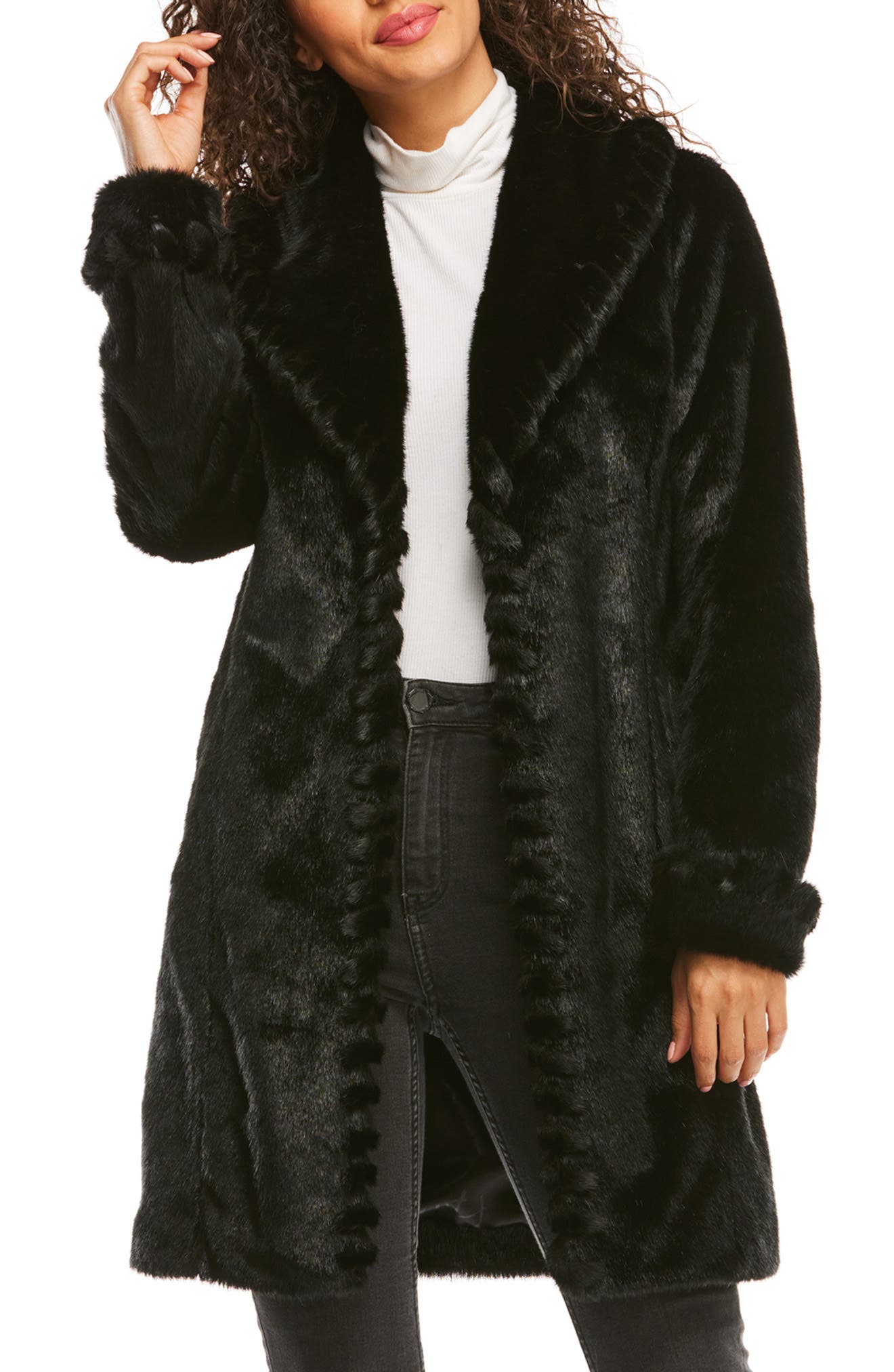 DONNA SALYERS FABULOUS FURS Forever Mink Faux Fur Jacket | Nordstromrack