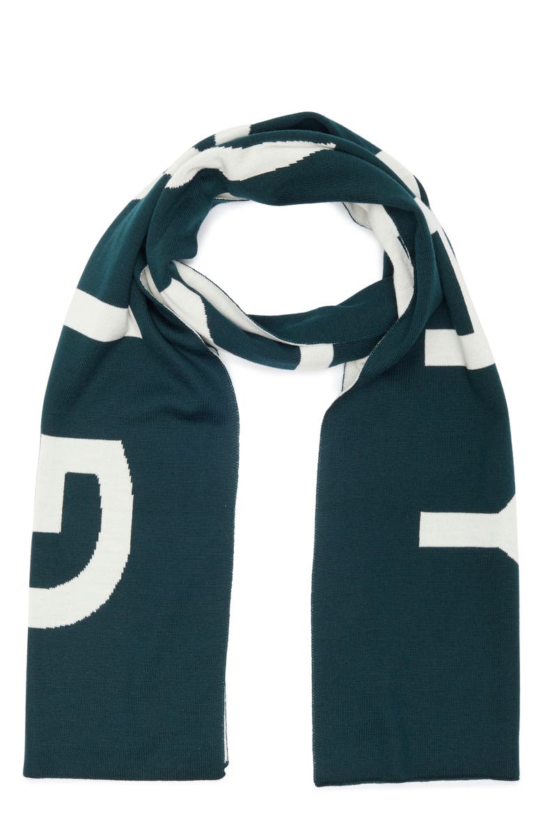 Givenchy Logo Jacquard Wool Muffler Scarf | Nordstromrack