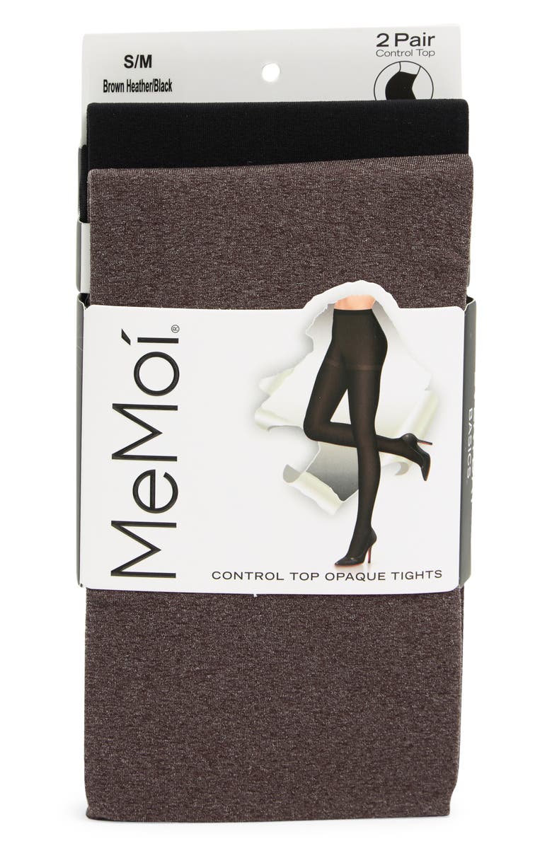 MeMoi Control Top Opaque 2-Piece Tights Set | Nordstromrack