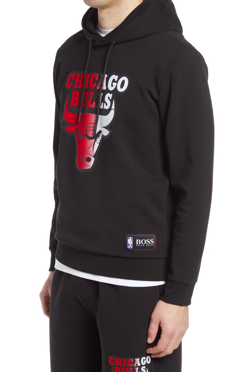 BOSS x NBA Wbounce 2 Chicago Bulls Logo Hooded Sweatshirt | Nordstromrack