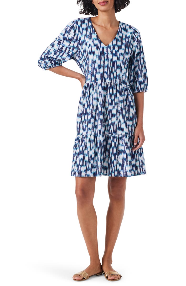 NZT by NIC+ZOE Elbow Sleeve Cotton Minidress | Nordstromrack
