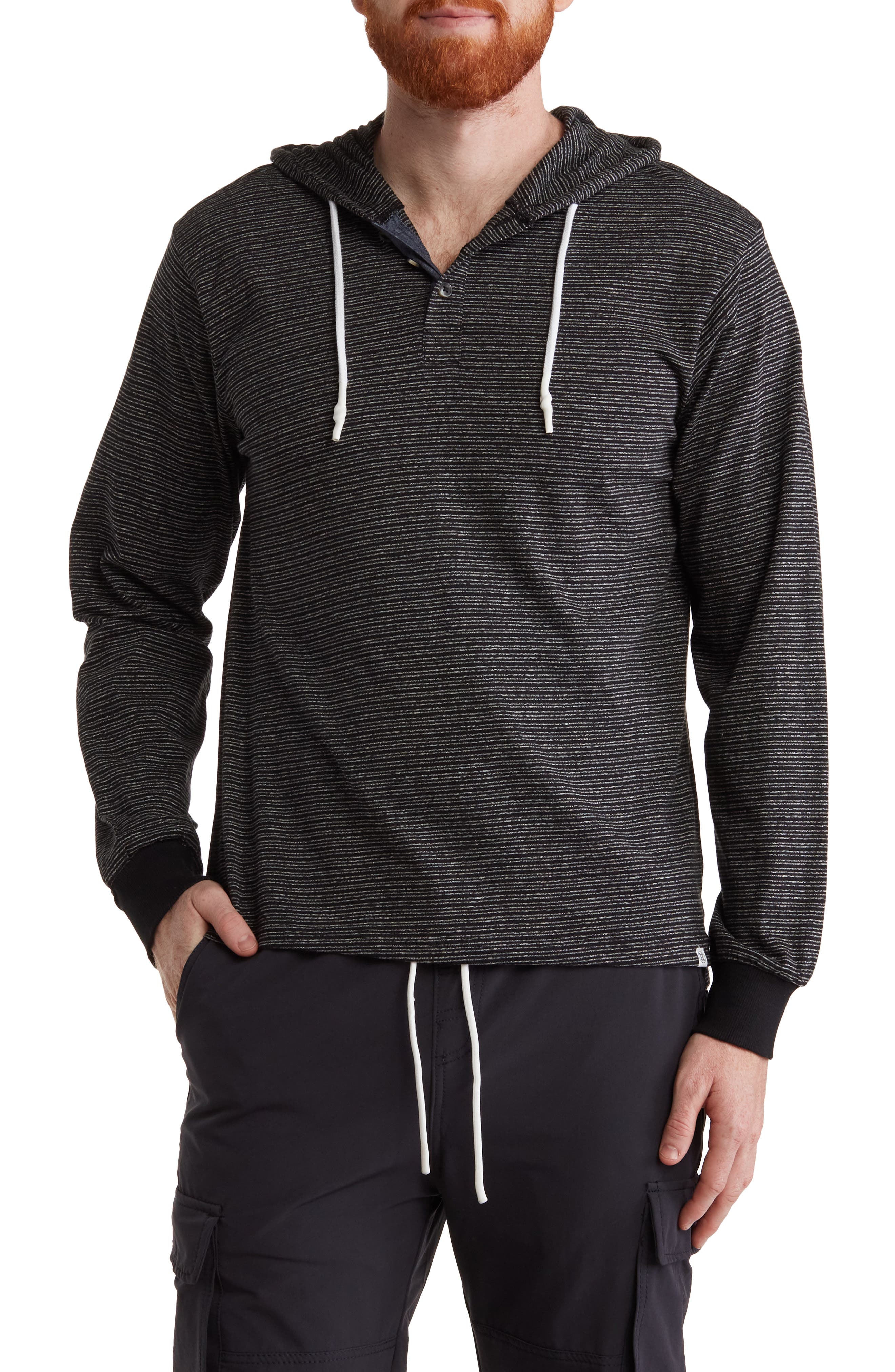 Sovereign Code Jaxon Button Half-Placket Hooded Pullover | Nordstromrack