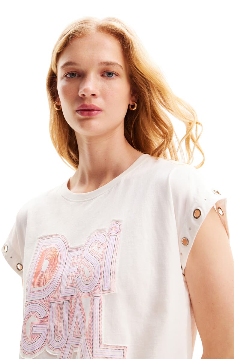 Desigual Berlin Embellished Cotton Graphic T-Shirt | Nordstromrack