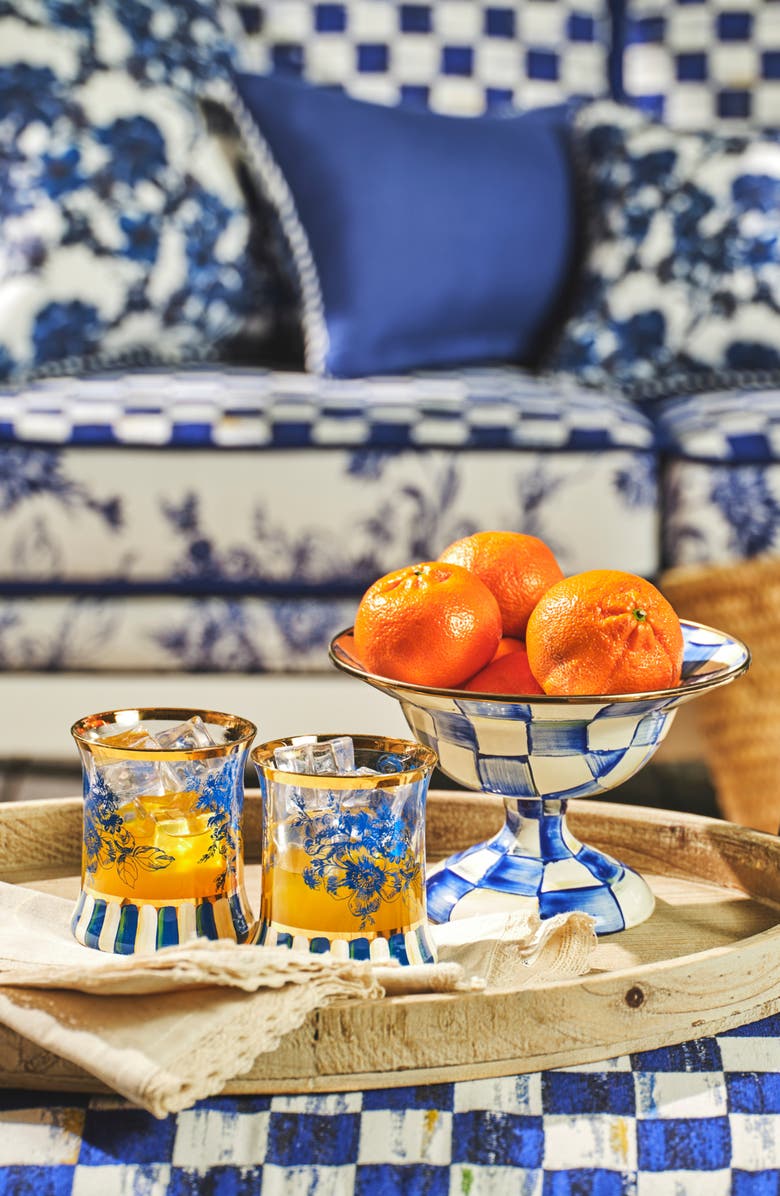 MACKENZIE CHILDS Set of 2 English Garden Royal Tumblers | Nordstrom