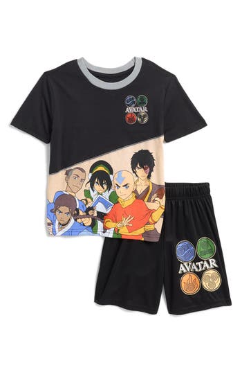Freeze Kids' Avatar Graphic T-shirt & Shorts In Black | ModeSens