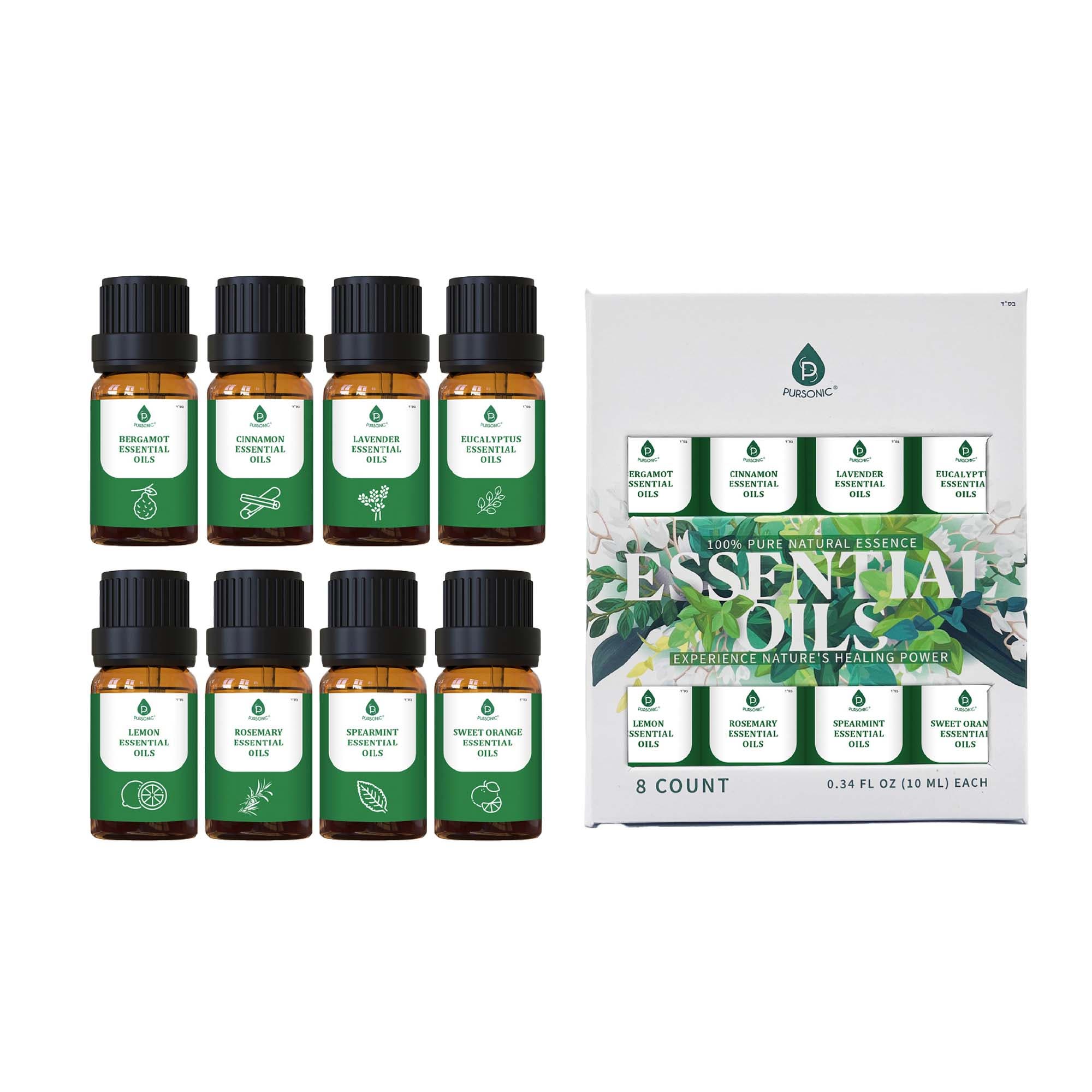 PURSONIC 100% Pure Natural Essence Essential Oils Collection ...