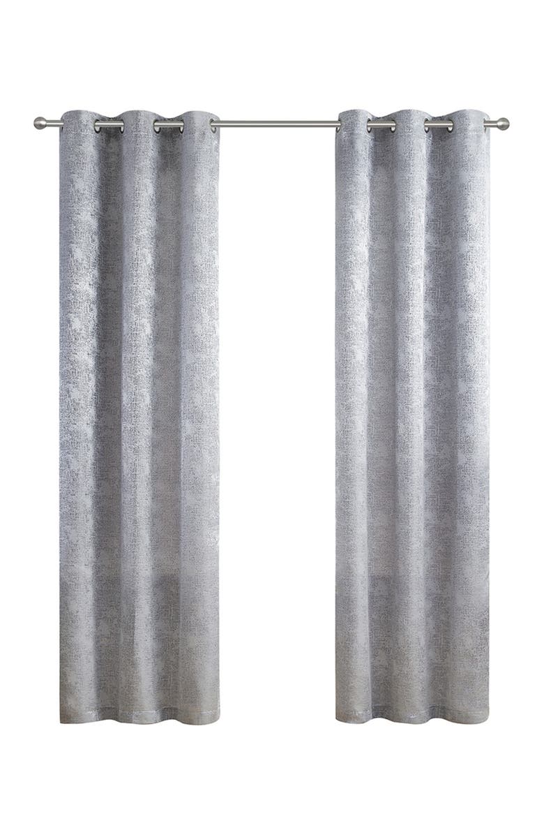 VCNY HOME Rosalie Silver Grommet Window Panels - 76" x 84" - Set of 2 ...