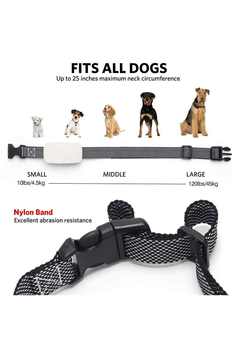 PET LIFE Evolution LED 7-Level Vibration and Sound Smart Anti-Bark Dog ...