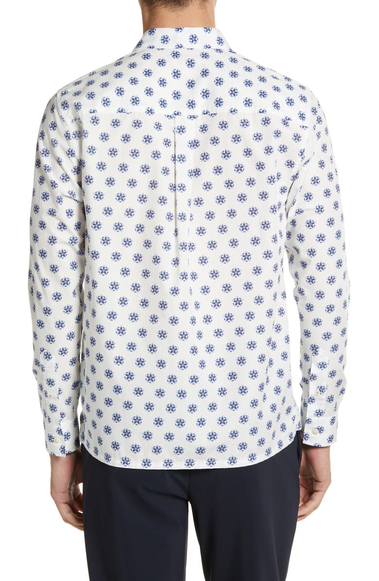 Ted Baker London Ilenka Floral Geo Print Cotton Button-Up Shirt ...