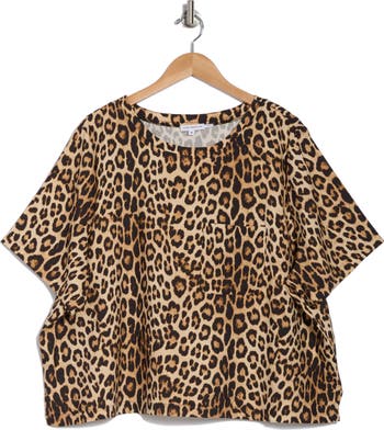 Good American Leopard Print Pocket T-Shirt | Nordstromrack