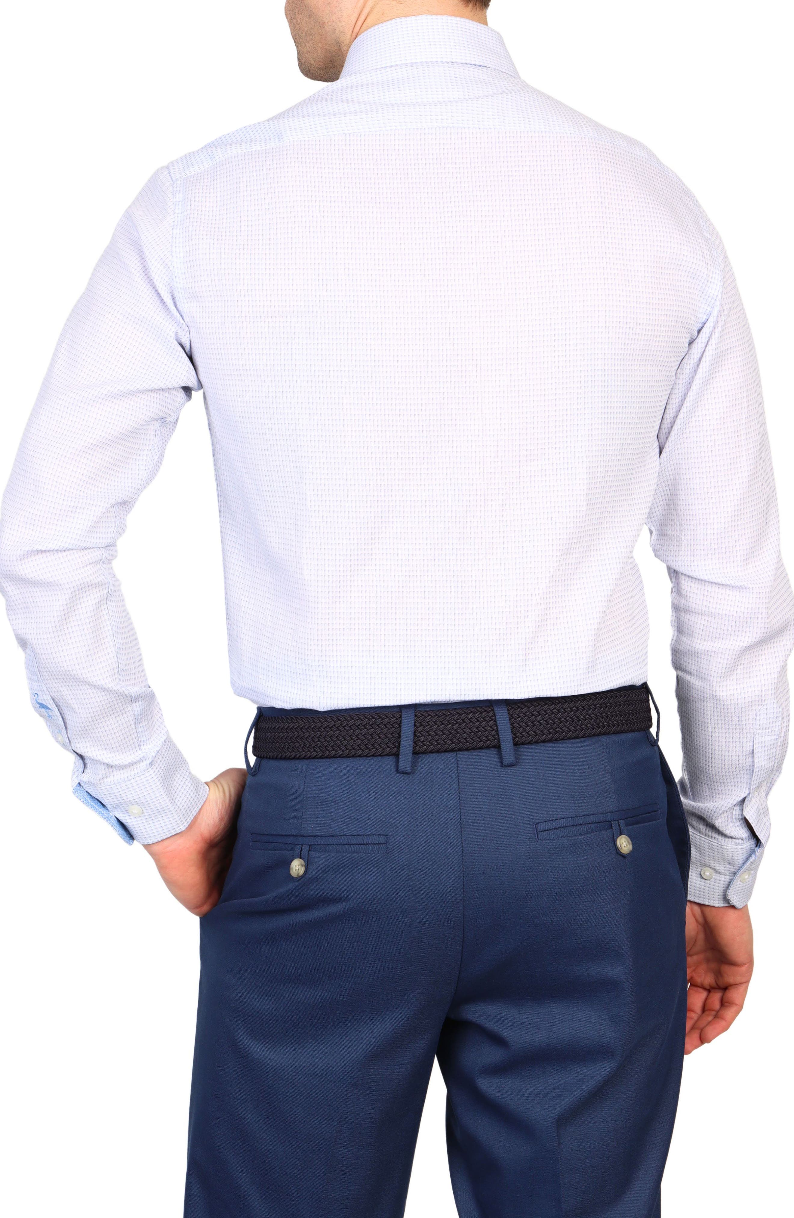 TailorByrd Trim Fit Dobby Non-Iron Stretch Dress Shirt | Nordstromrack