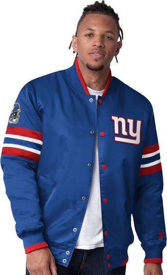 STARTER Men's Starter Royal New York Giants Scout I Full-Snap Varsity ...