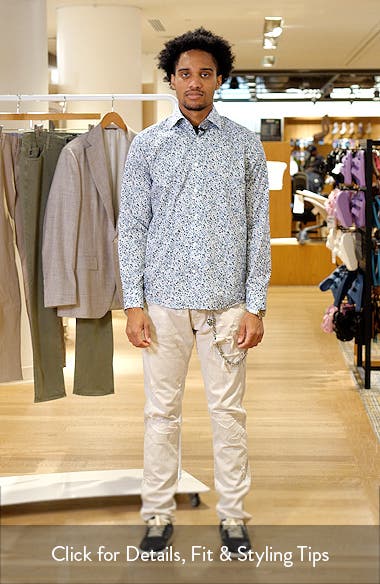 Jack Victor Laurendeau Floral Cotton Button-Up Shirt | Nordstromrack