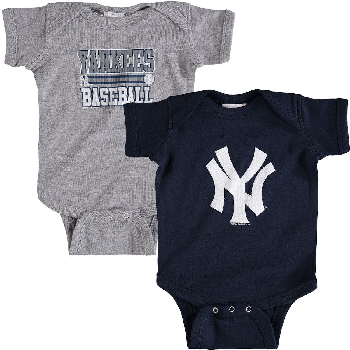 SOFT AS A GRAPE Newborn & Infant Soft as a Grape Navy/Gray New York ...