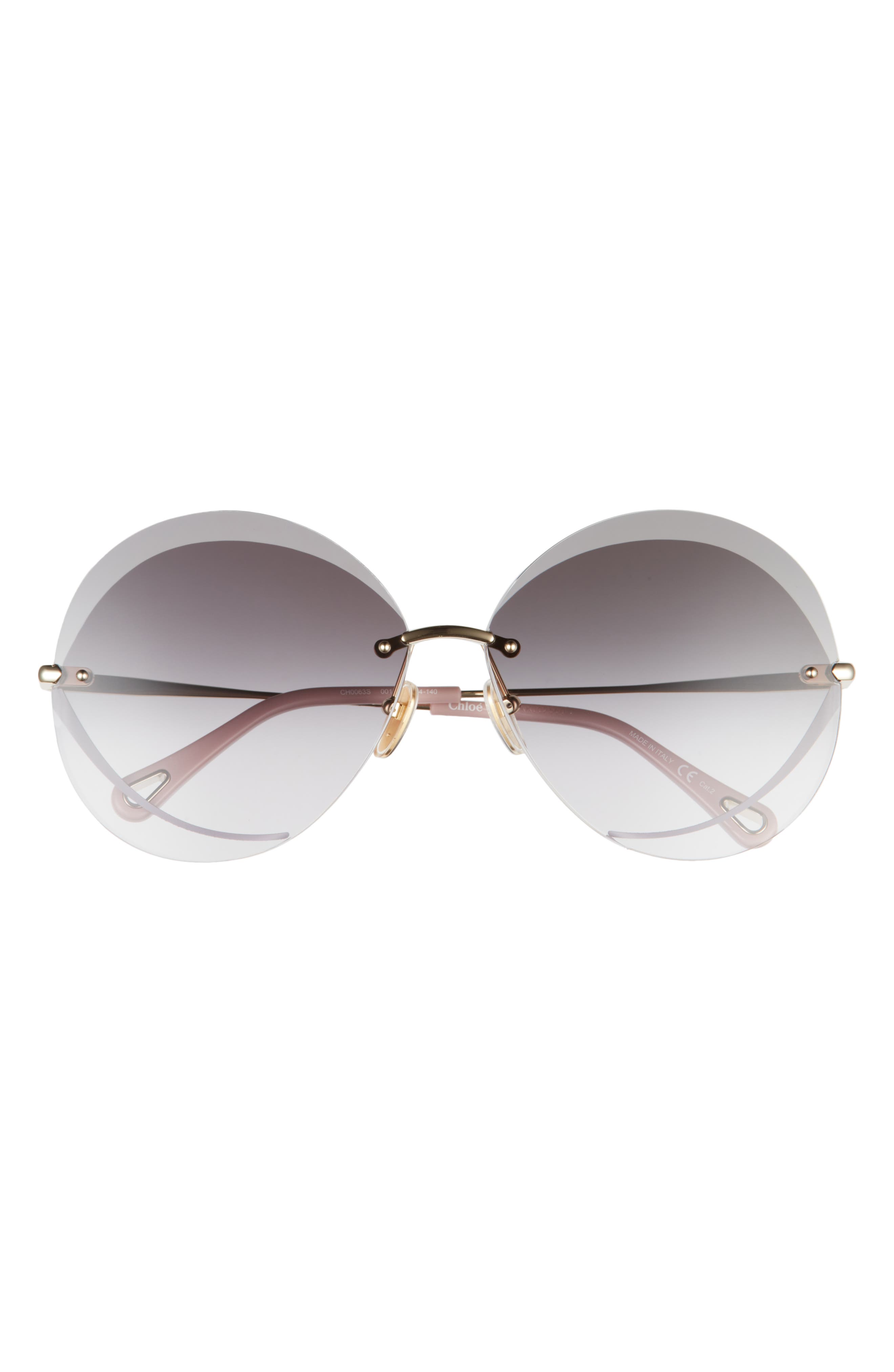 Chloé 64mm Gradient Round Sunglasses | Nordstrom