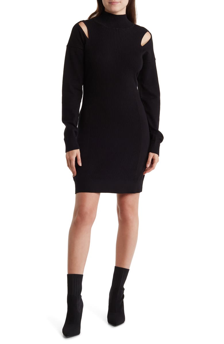 BCBGeneration Cutout Shoulder Sweater Dress | Nordstromrack