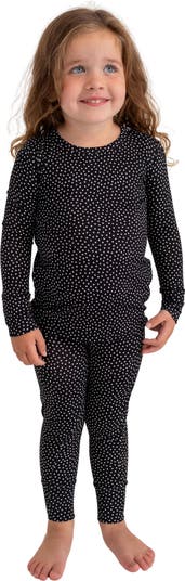 Posh Peanut Kids' Aggie Dot Print Fitted Two-Piece Pajamas | Nordstromrack