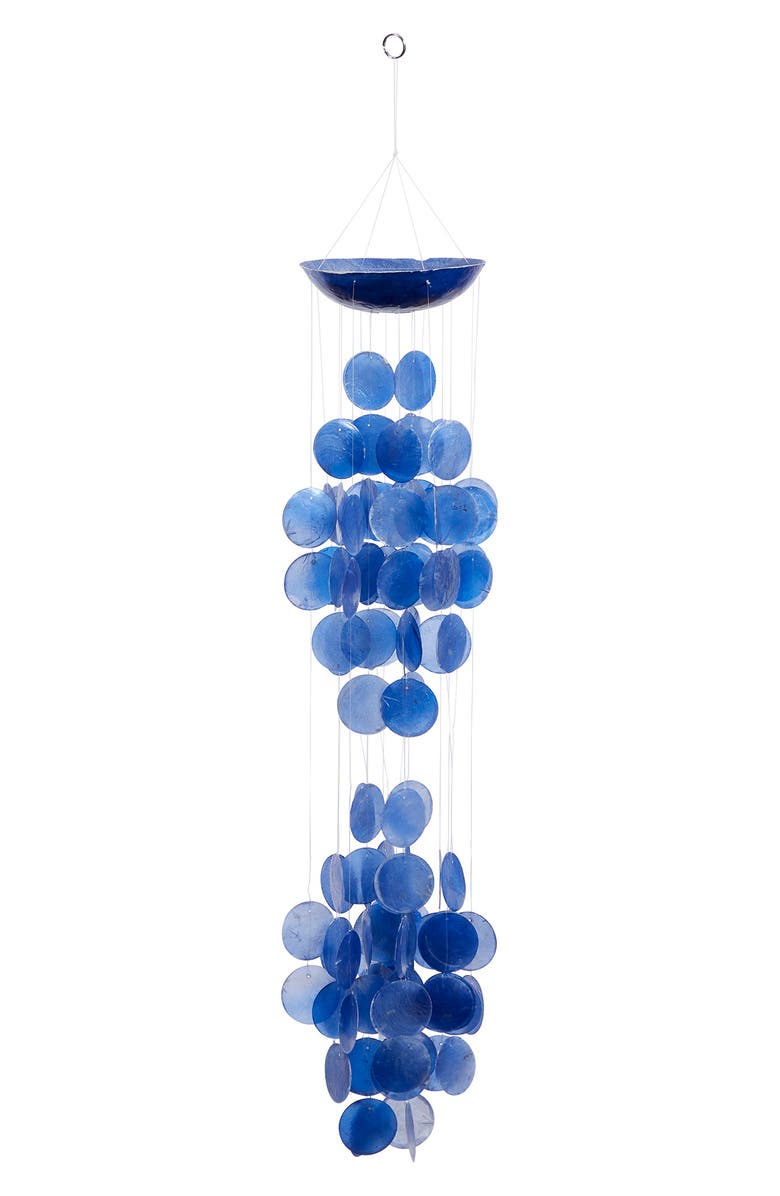 GINGER BIRCH STUDIO Blue Capiz Shell Waterfall Windchime | Nordstromrack