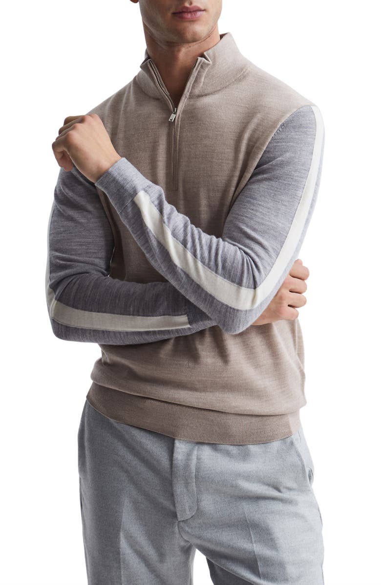 Reiss Leo Quarter Zip Wool Sweater | Nordstromrack