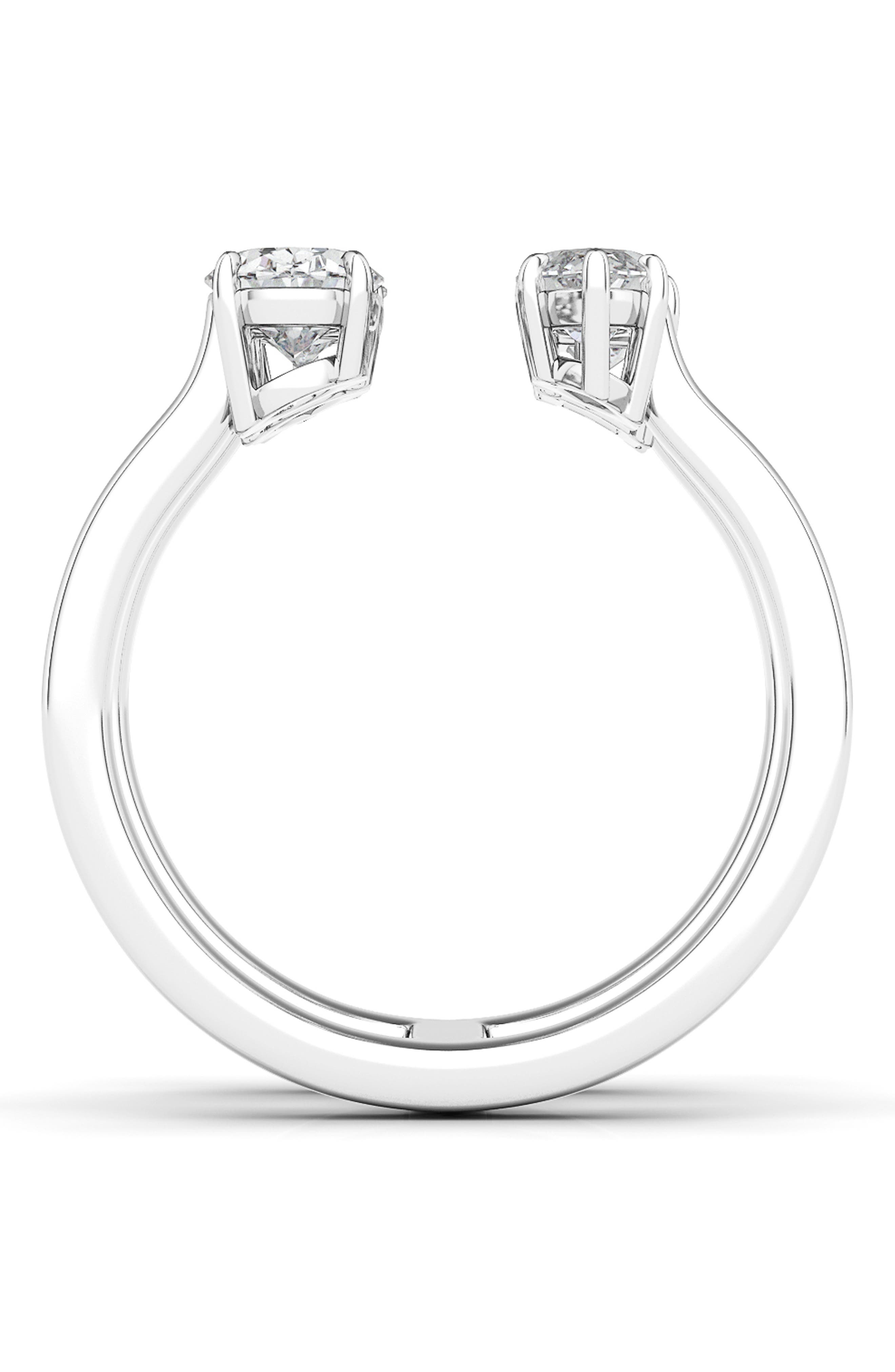 HauteCarat Fancy 4-Stone Lab Created Diamond Ring | Nordstrom